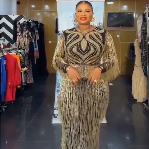 Utopia Africa Designs | Dresses | Fully Fringed Dress Wedding Guest ...